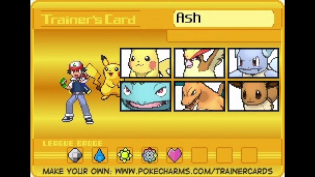 My version of ash's team, gen 1 - YouTube