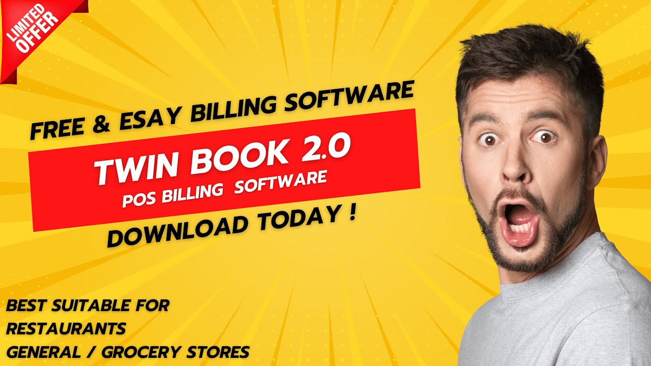 Free billing software installation guide | Twin book 2.0.0 | POS ...