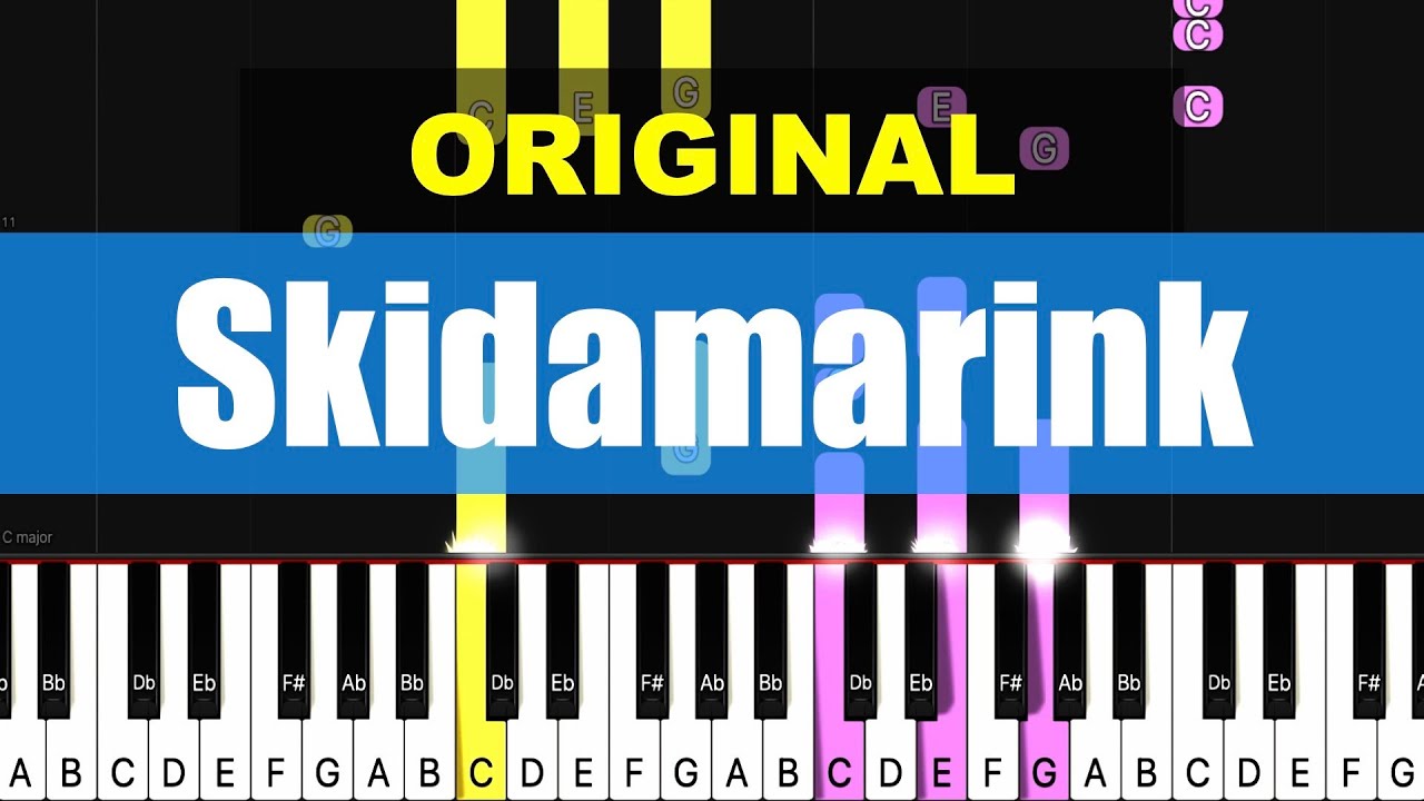 [Piano Tutorial] Skidamarink - ORIGINAL - YouTube