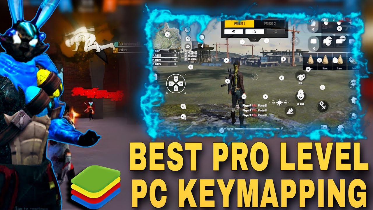 Best Keymapping for free fire PC 🎯 | Bluestacks 5 PRO Custom HUD For ...