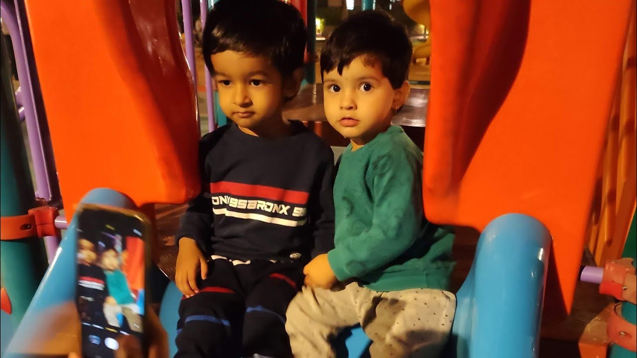 Baby Viveka playing with best friend Eashan in garden🏡. #bff # ...