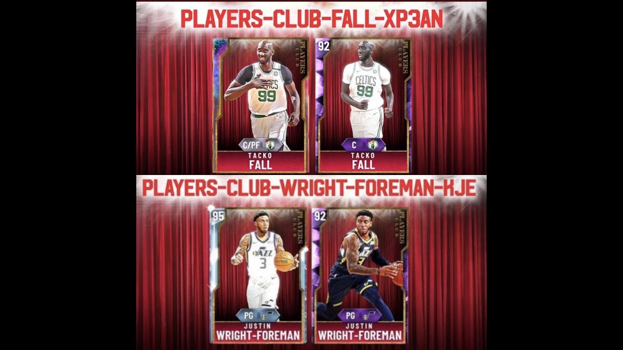 NBA 2K20 Myteam *4 Locker Codes*(Taco Fall/Justin Wright Player Club ...