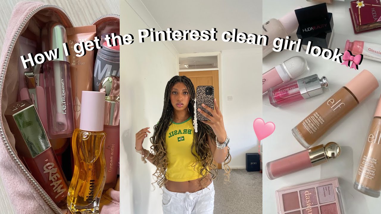 How I achieve Pinterest clean girl makeup🌟 - YouTube