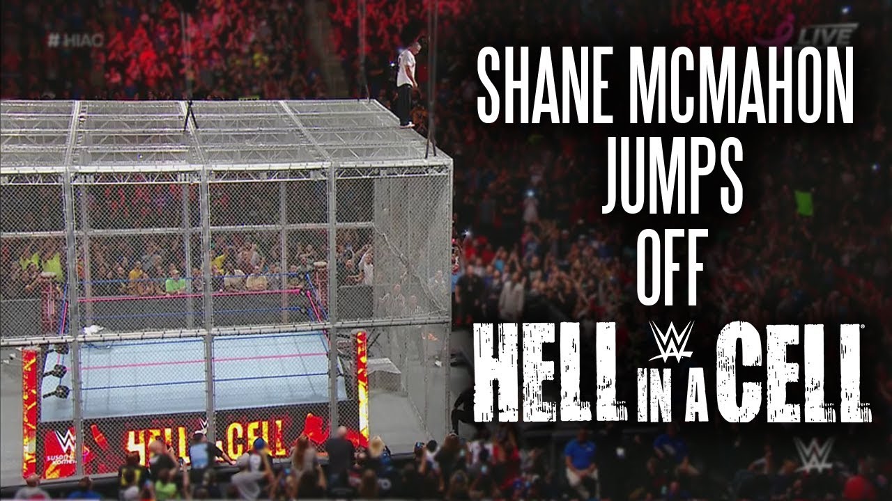 Shane McMahon Jumps Off Hell In A Cell | Hell In A Cell 2017 - YouTube