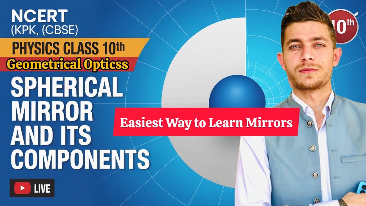 L:6| Spherical Mirror | Components of Spherical Mirror | Class 10 ...