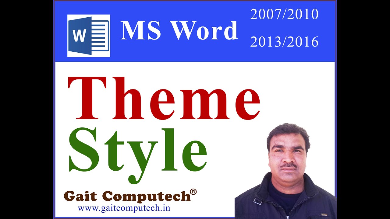 how to use ms word theme option 2010 microsoft word themes design color ...