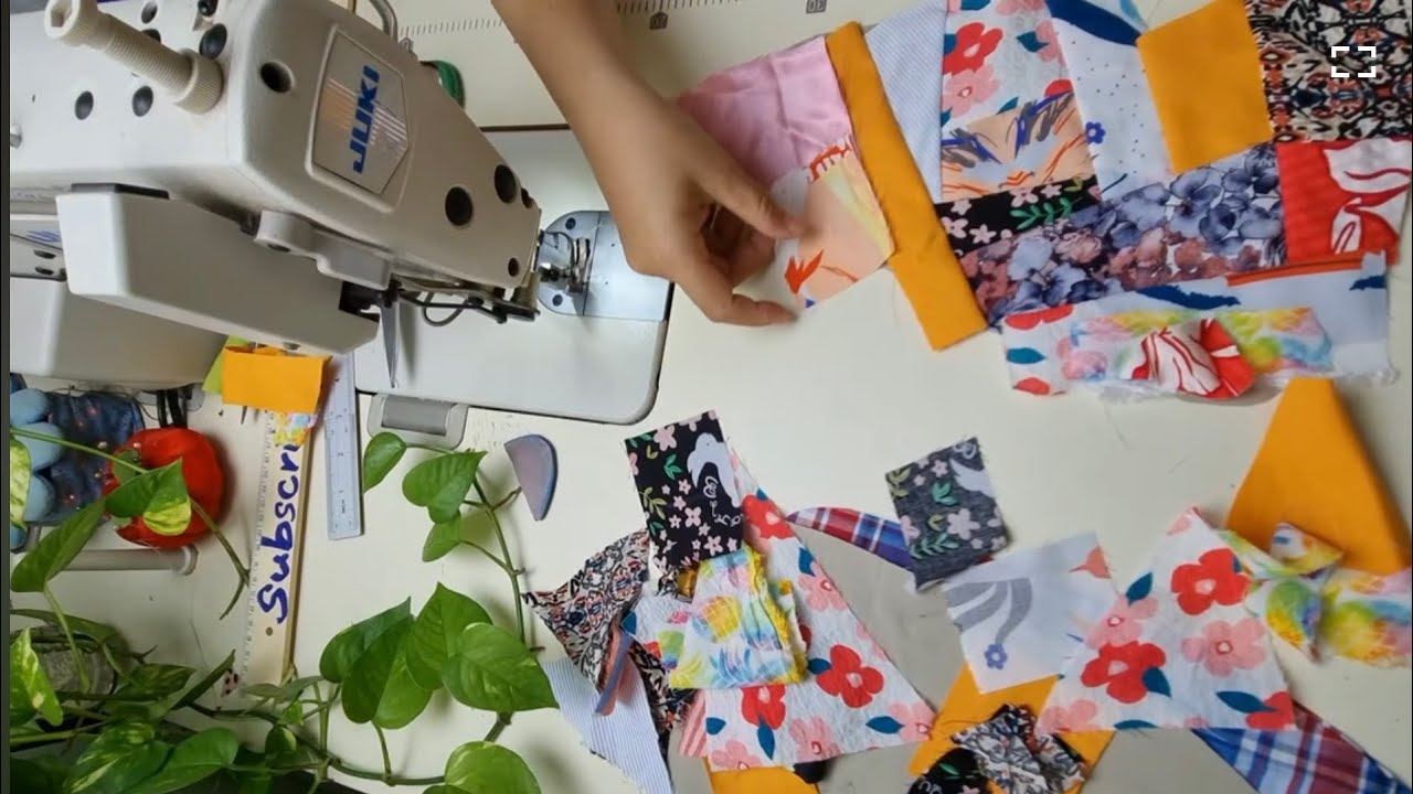Scissors bag scraps are transformed using a sewing machine| Sewing Tips ...