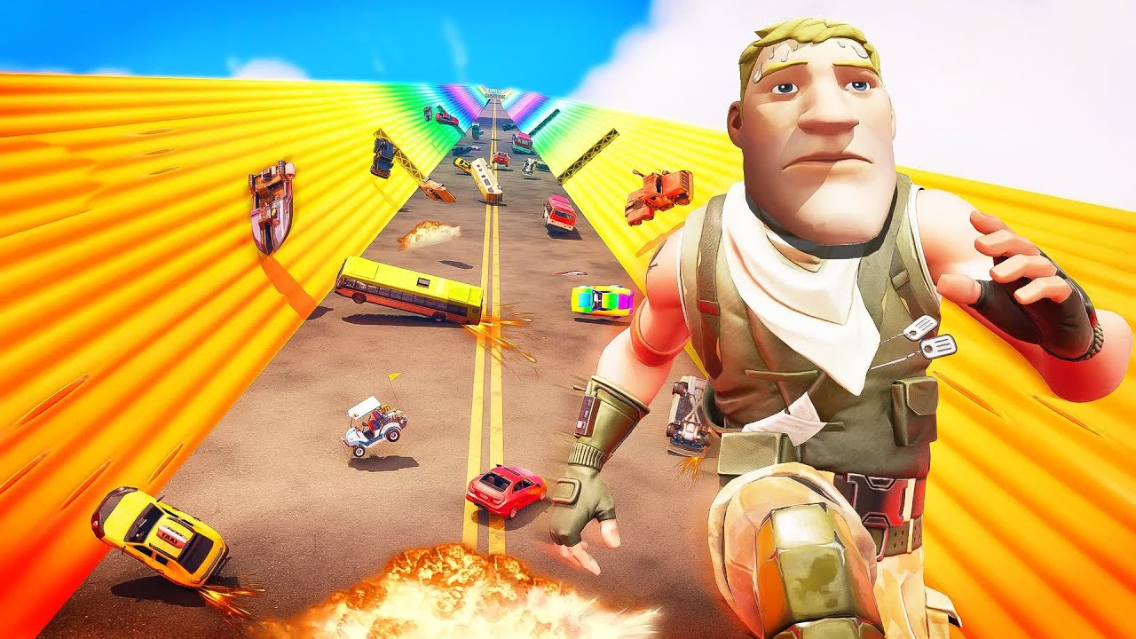 MEGA RAMP SURVIVAL FORTNITE Map code:8671-2143-9286 - YouTube