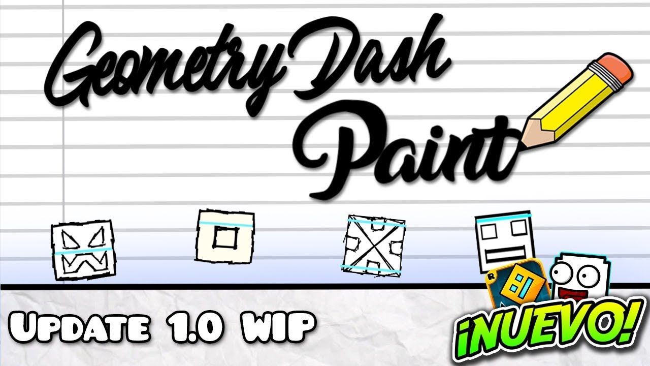 ¡INCREÍBLE NUEVO GEOMETRY DASH PAINT! - YouTube