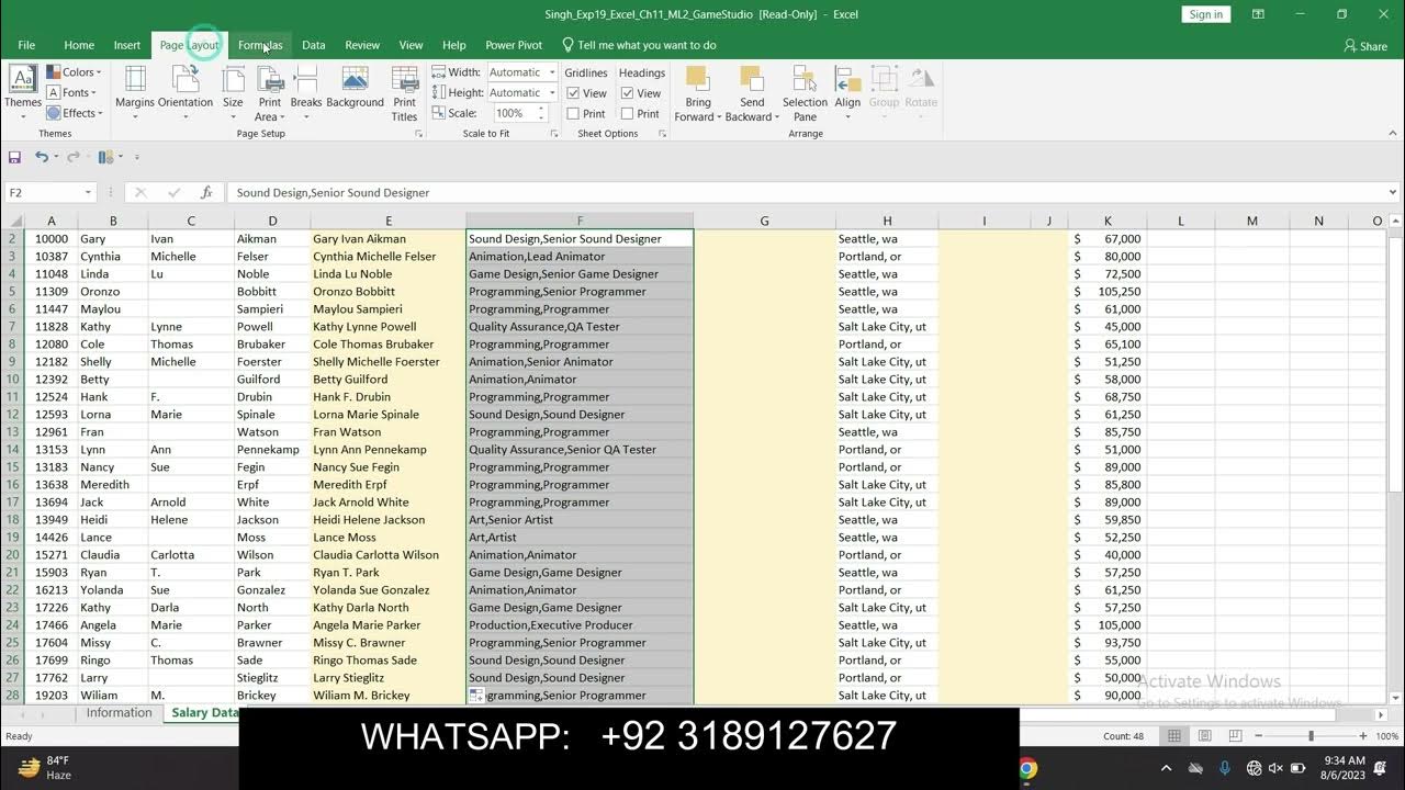 Exp19_Excel_Ch11_ML2_Game_Studio | Mid Level 2 Game Studio | Excel Chapter 11 ML2 Game Studio ...