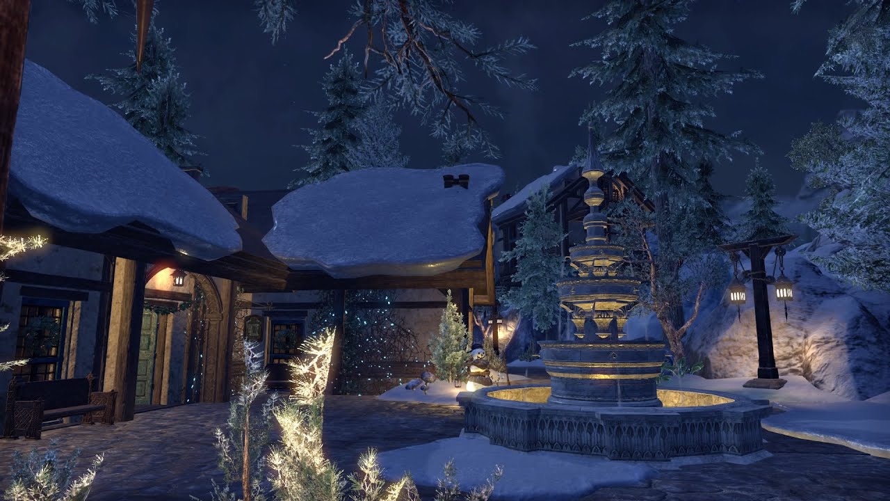 Eso Housing : Winter Wonderland custom build - YouTube