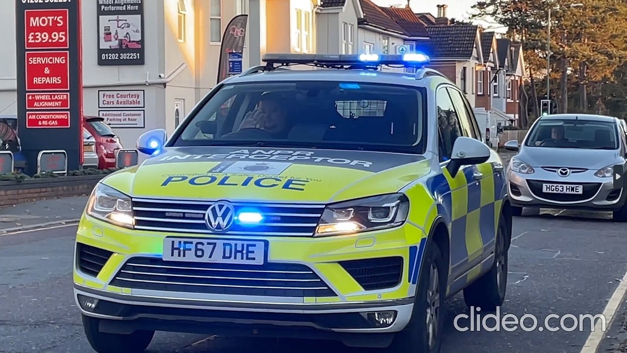 **LIGHT DEMO & WAVE** Dorset Police VW Toureg ANPR Interceptor Light ...