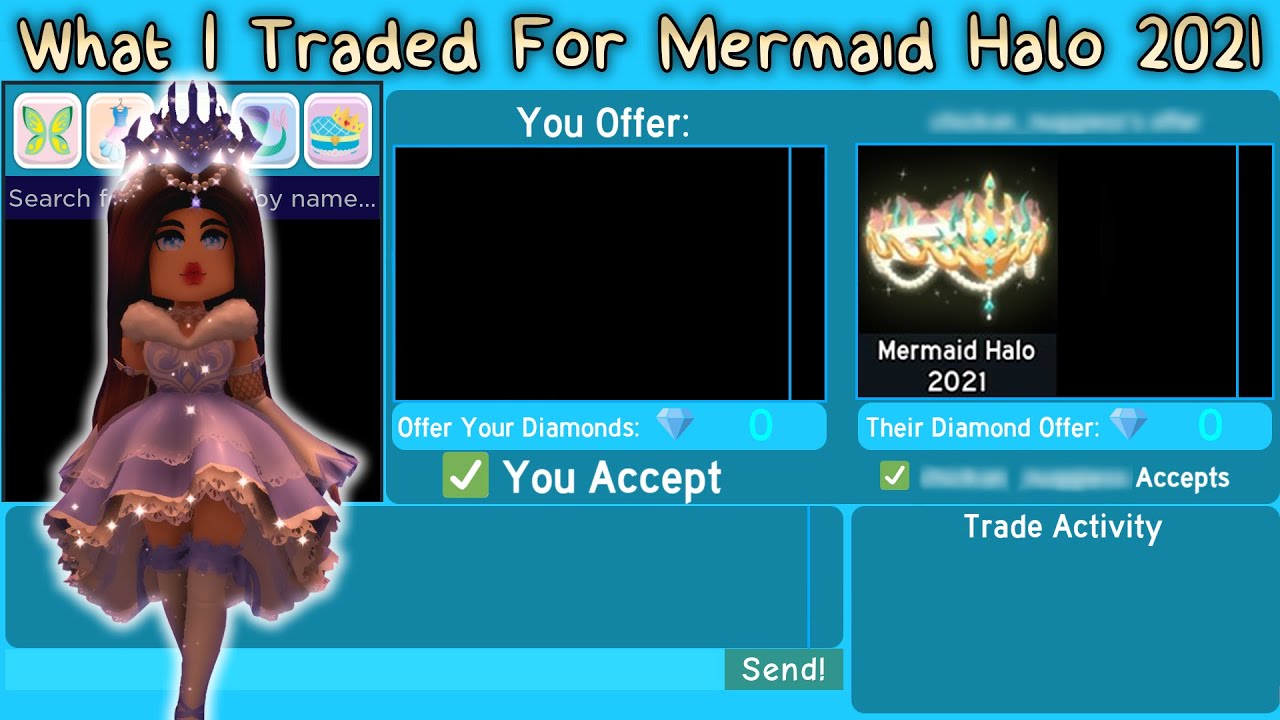 What I Traded For Mermaid Halo 2021 (Royale High Trading) - YouTube
