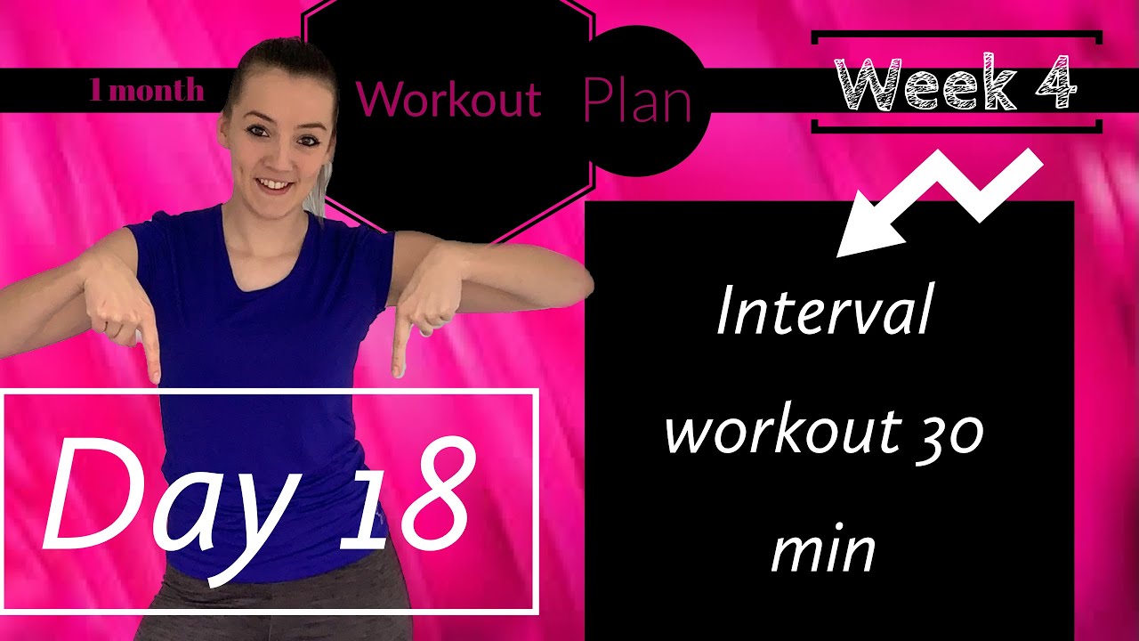 Day 18 | INTERVAL Workout // 1 MONTH workout PROGRAM TO LOSE WEIGHT and ...