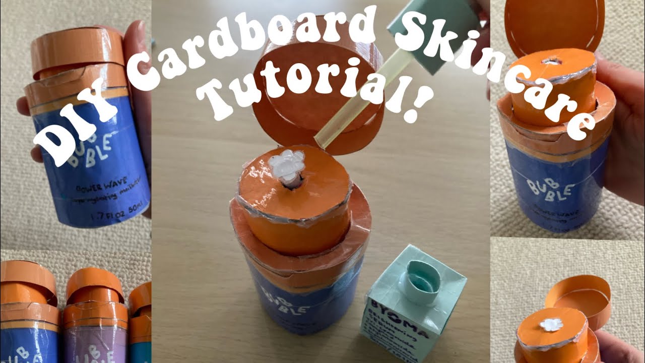 DIY cardboard skincare moisturiser tutorial! Ep.3 Bubble power wave ...