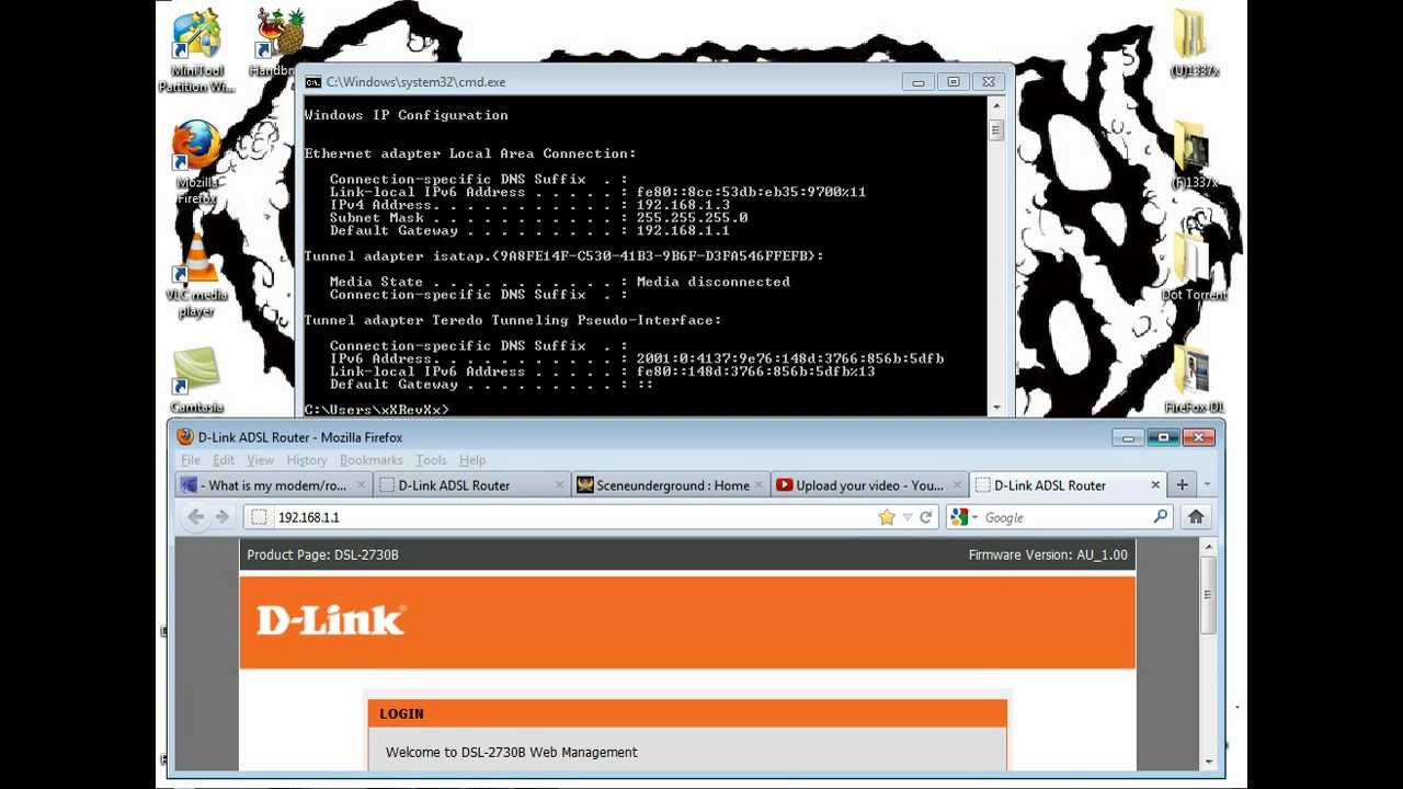 How to find your modems ip & How to Portforward - YouTube