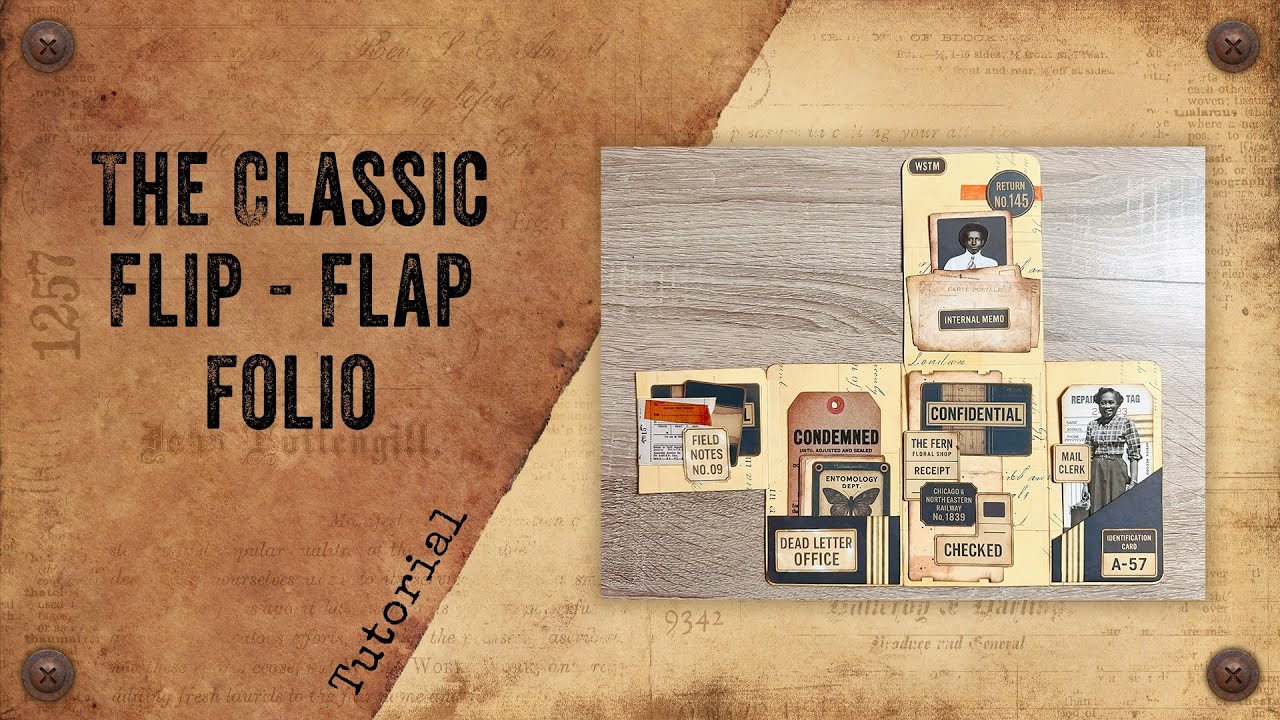 Classic Flip-Flap Folio Tutorial | How to Fold & Assemble This Vintage ...