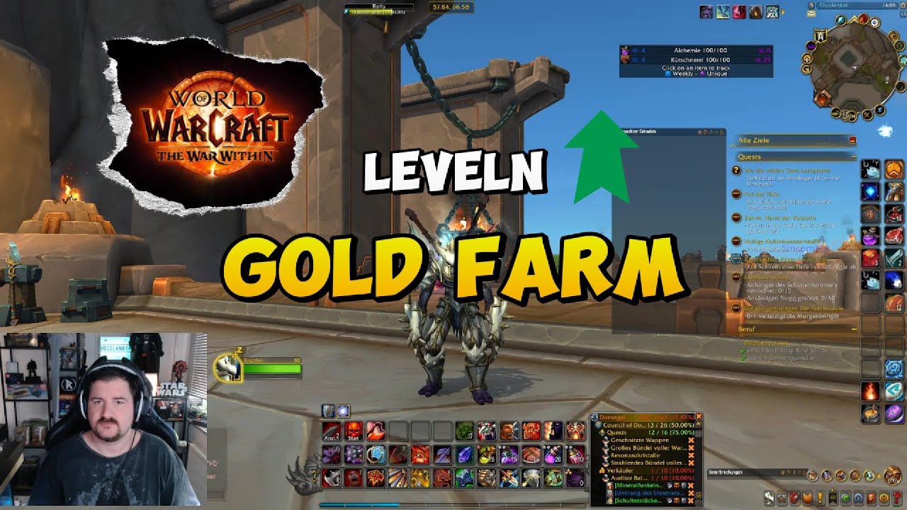 WORLD OF WARCRAFT EASY LEVEL GOLD FARM TWW #worldofwarcraft #blizzard # ...