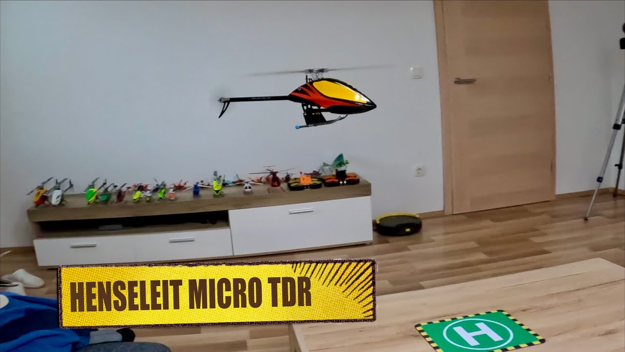 "Henseleit Micro TDR" Helicopter - Indoor Flight - YouTube