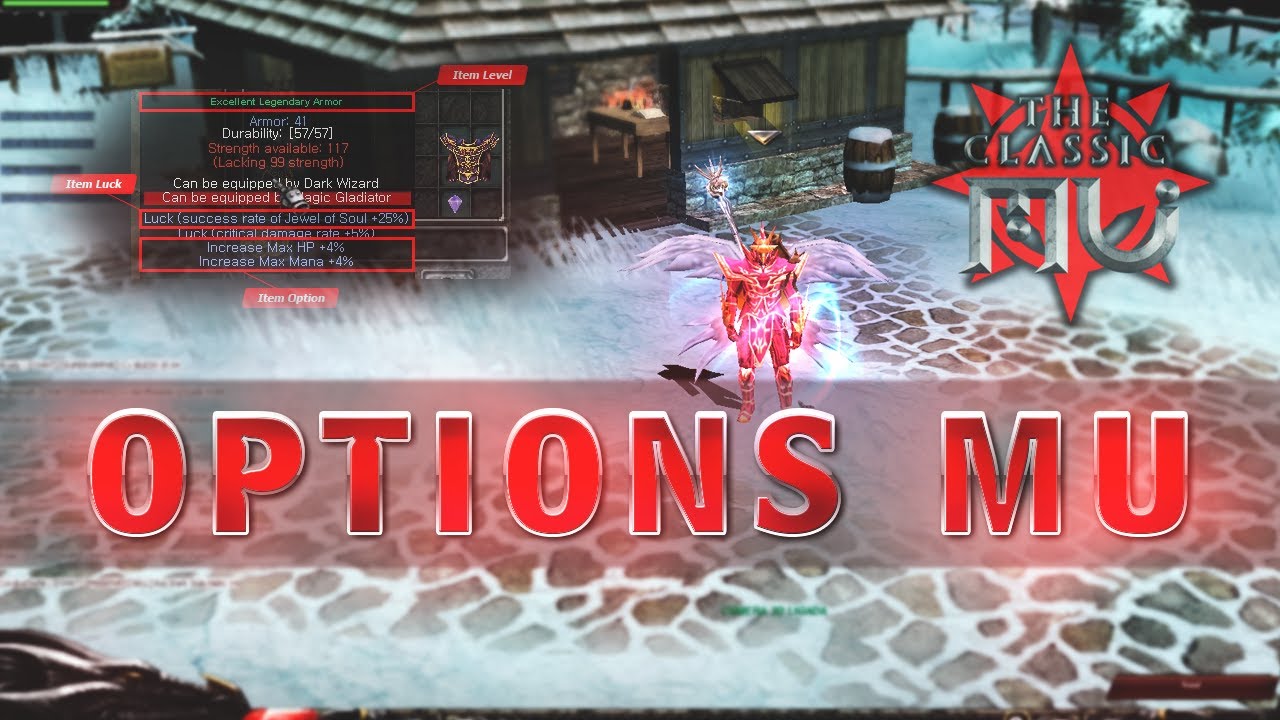 OPTIONS ITENS - THE CLASSIC MU - YouTube