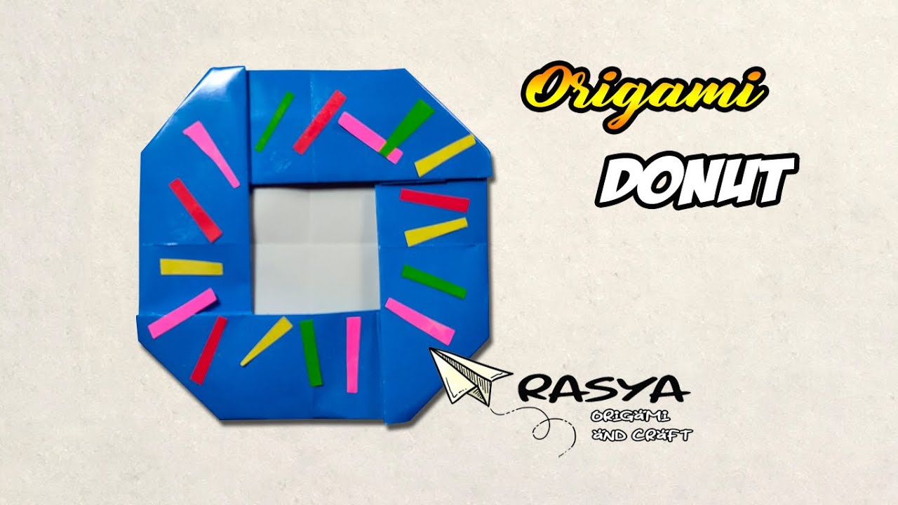 How to make Origami Donut - YouTube