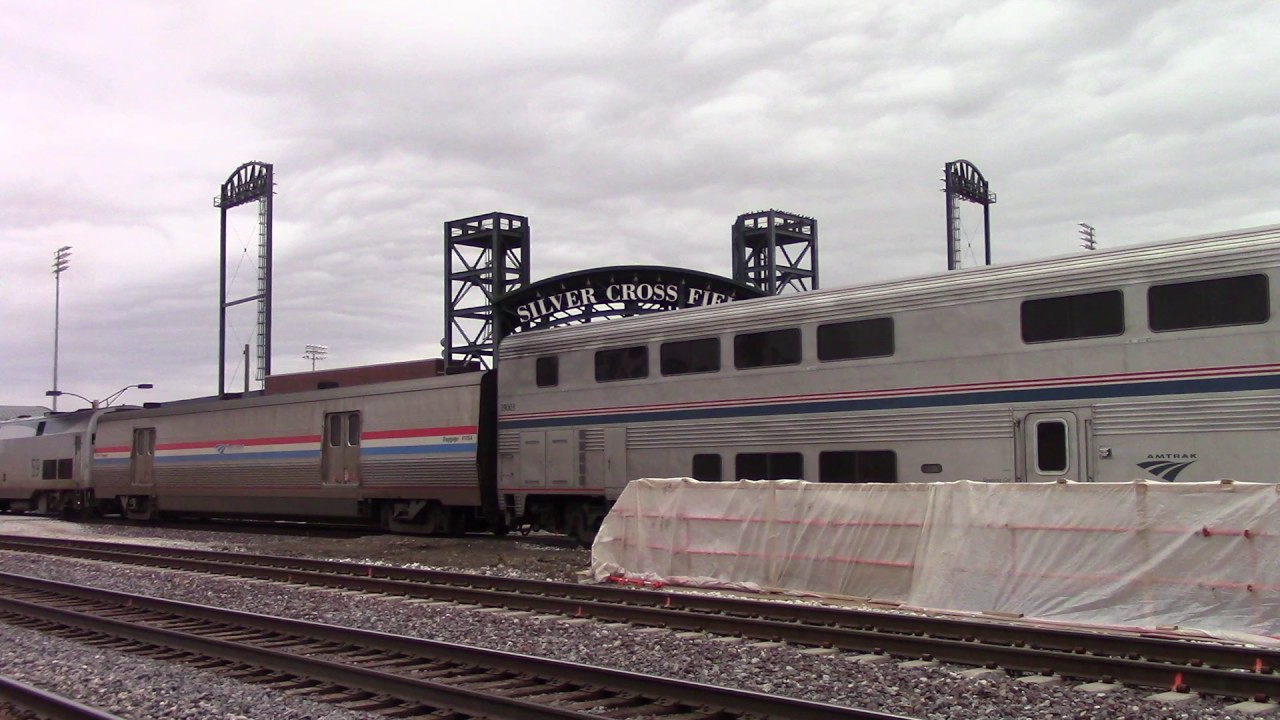 Amtrak 59 North Joliet, IL 3/5/17 - YouTube