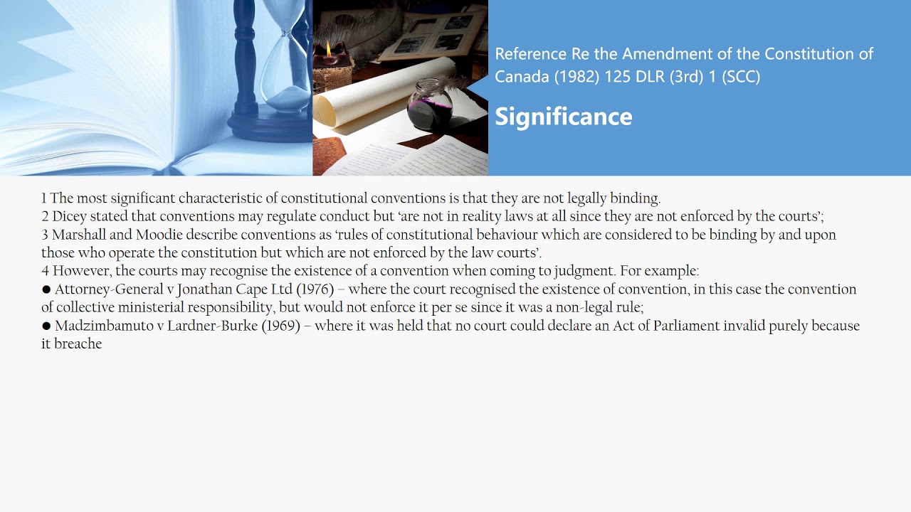 [Case Law Constitutional & Administrative] Re the Amendment of the ...