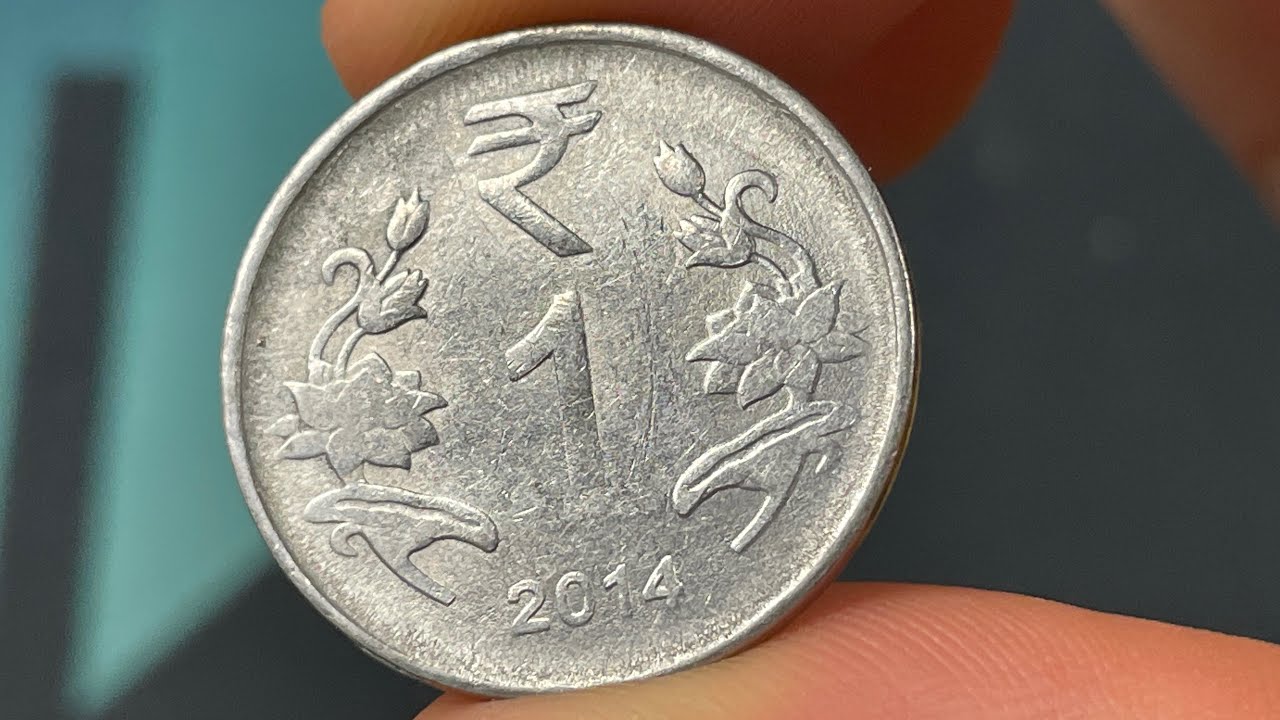2014 India 1 Rupee Coin • Values, Information, Mintage, History, and ...