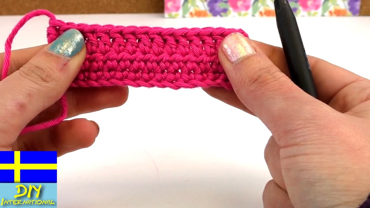 Virka grunderna DIY | Lär dig att virka luftmaskor, fasta maskor ...