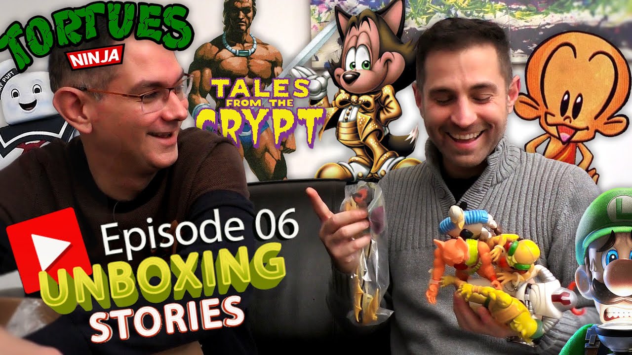 UNBOXING STORIES 06 - Nintendo 64 - PC Genjin - Tortues Ninja - Luigi ...