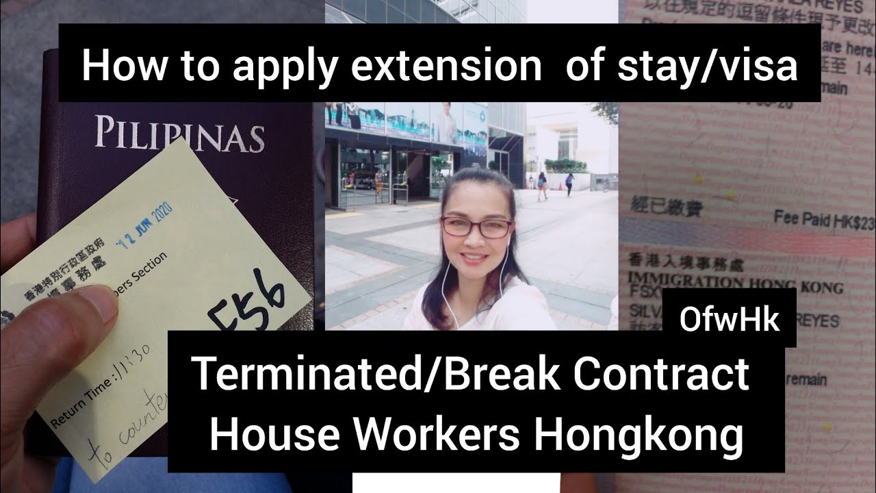 How To Apply for Extension of Stay/Visa in Hongkong - YouTube