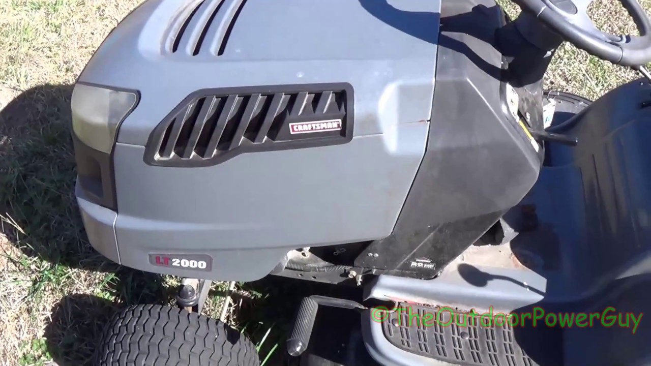 How To : Removing a 42 inch New Style MTD Mower Deck - YouTube