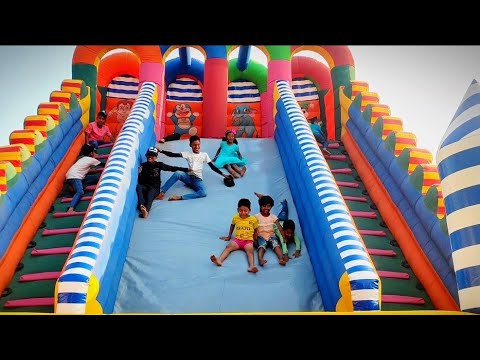 Bouncing Carnival Ride at fair | Jumping Ride - YouTube