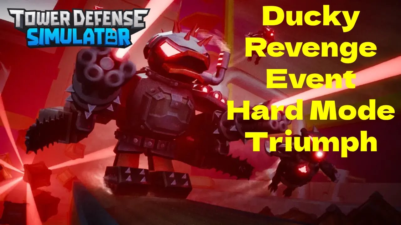 Ducky Revenge Event Hard Mode Triumph - Roblox Tower Defense Simulator ...