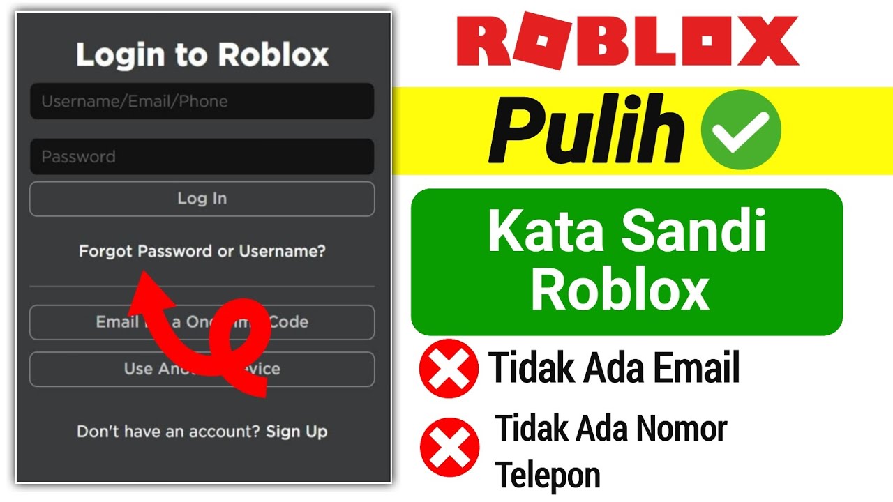 Cara Mengatur Ulang Kata Sandi Roblox Anda Tanpa Email 2025 | Dapatkan ...