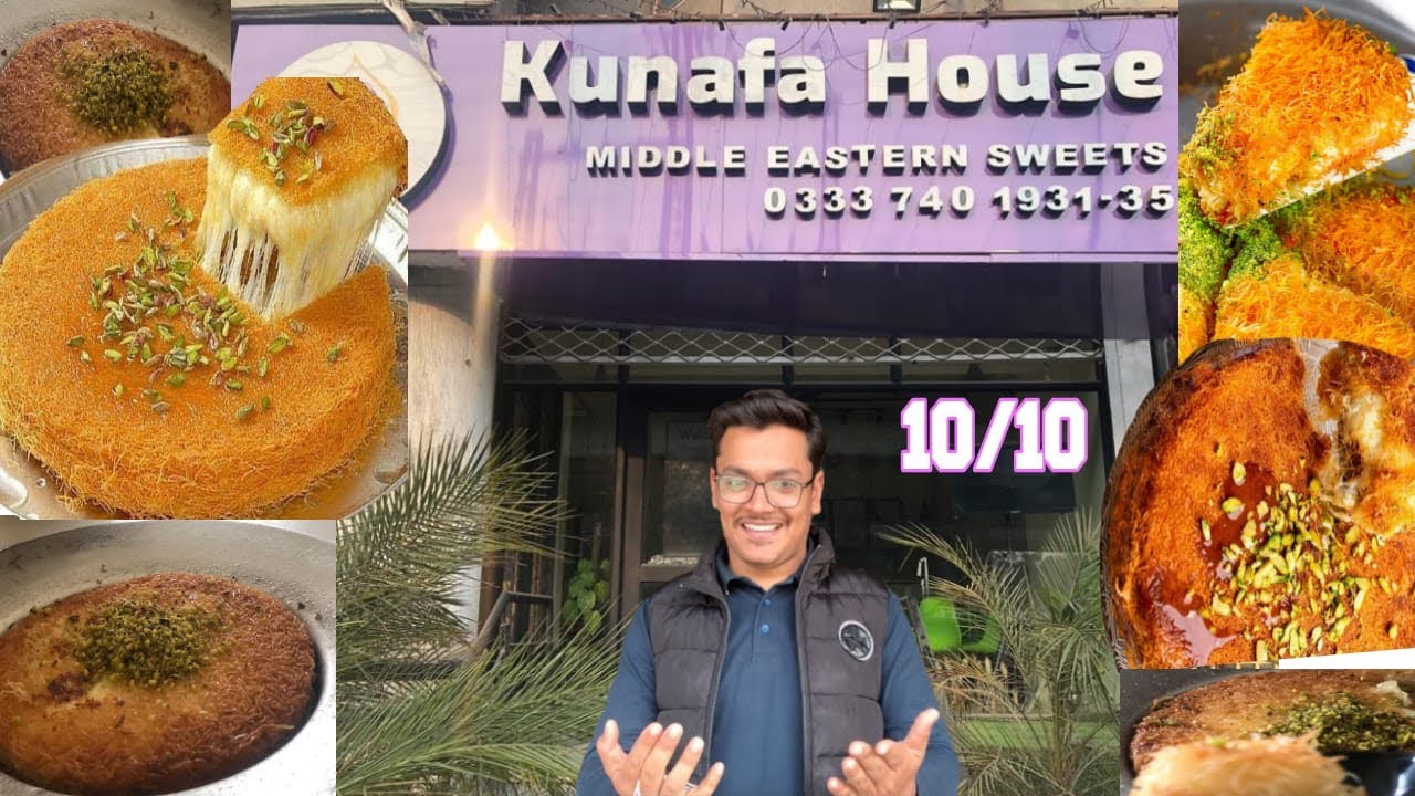 Knufa house || Middle Eastern sweets || Lahore Canal Road || Creamy ...