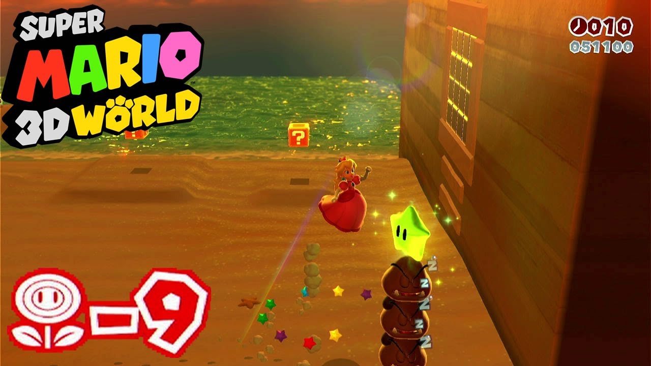 Super Mario 3D World - Mundo Flor-9 100% (Nintendo Switch) - YouTube