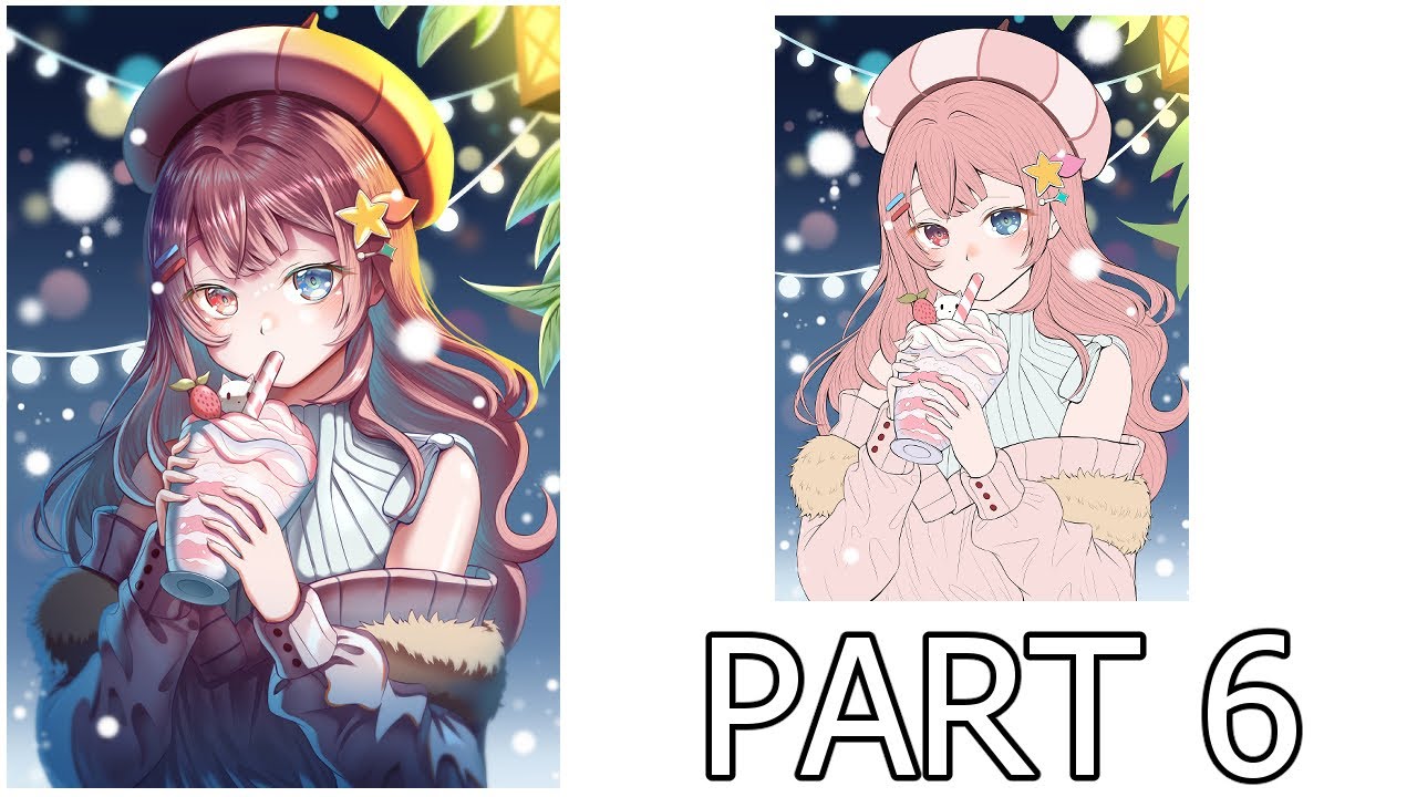 REALTIME NO EDIT Momoco Haru Study Try 3 Base Color - PART 6 - YouTube