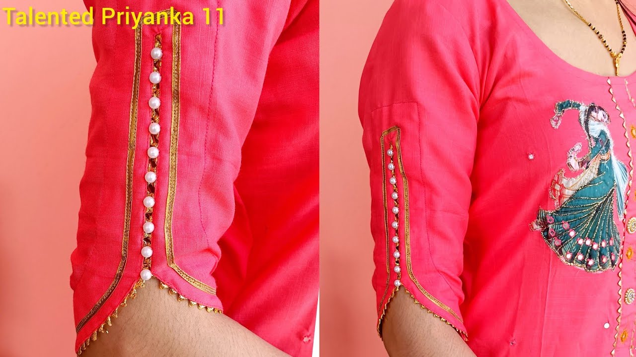 New Sleeve Design Cutting and Stitching | Baju Design| Designer Sleeve ...