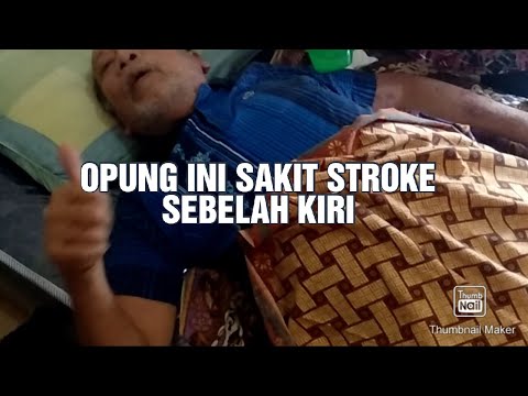 PASIEN ORANG TUA YANG TERKENA STROKE BADAN LEMAH SEBELAH KIRI DAN BIBIR MENCONG#stroke #pengobatan