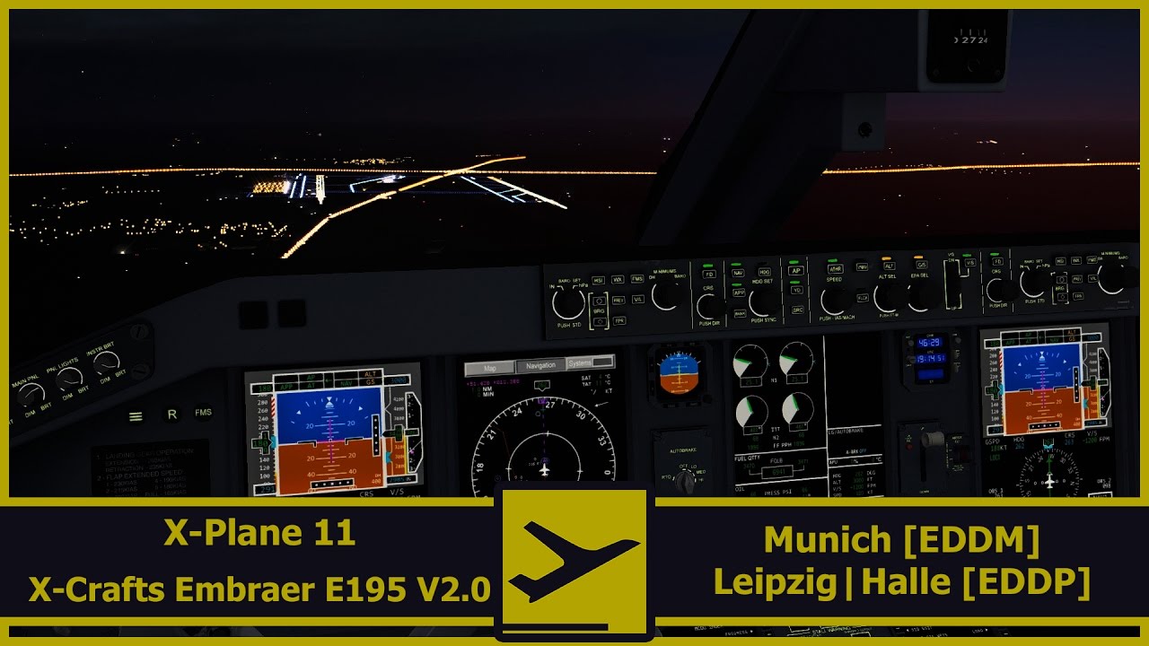 X-Plane 11 | Munich [EDDM] - Leipzig/Halle Airport [EDDP]| X-Crafts ...