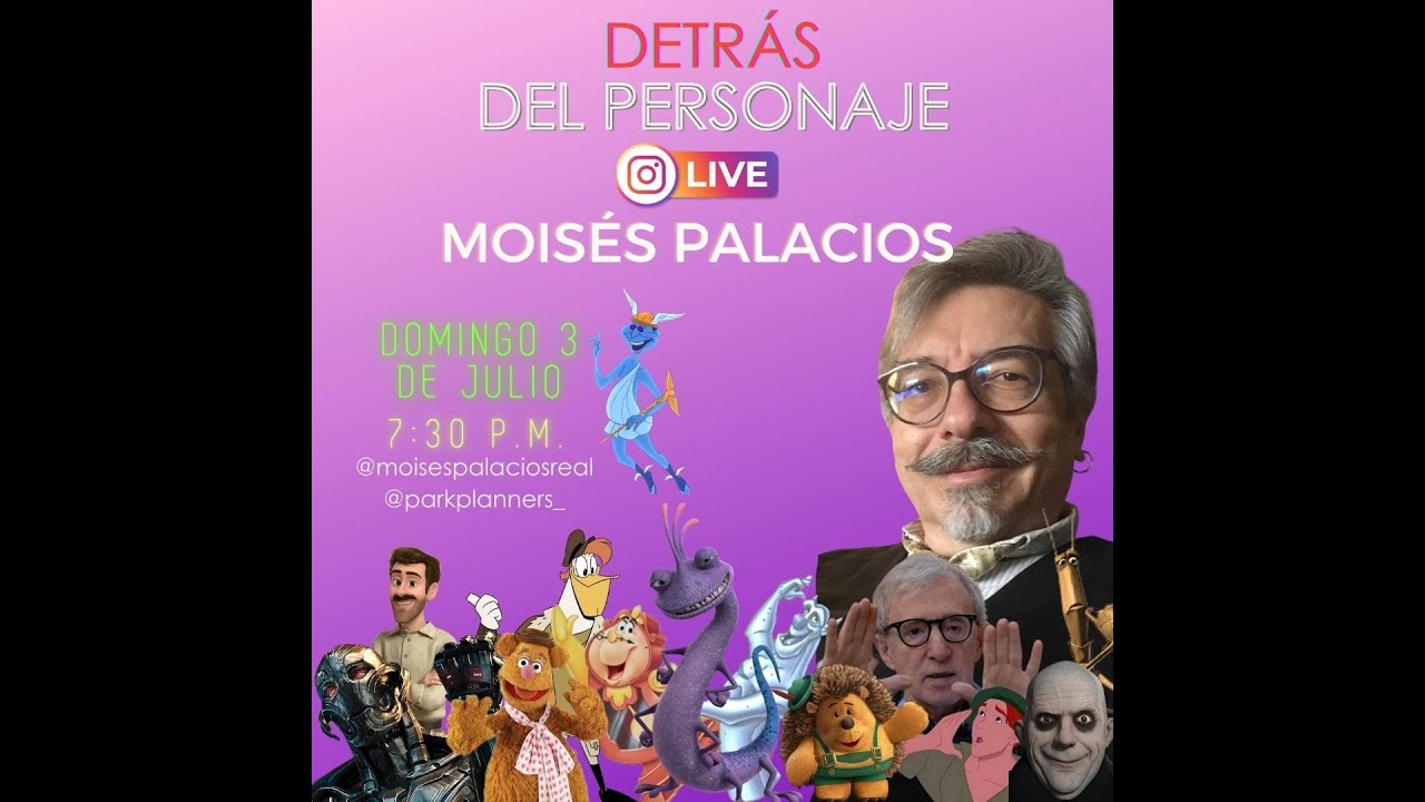 Entrevista con Moisés Palacios (voz de cientos personajes) Detrás Del ...