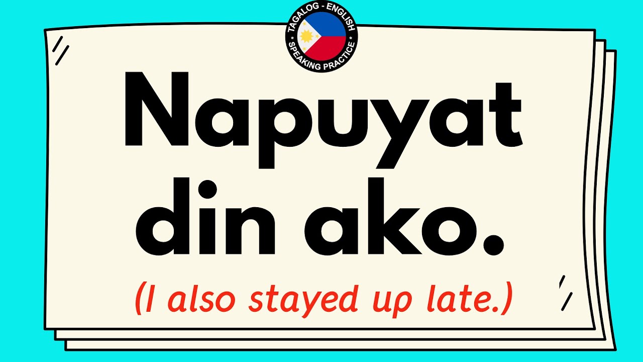 RIN / DIN TAGALOG PHRASES FOR SPEAKING PRACTICE | How to Use "ALSO" and ...