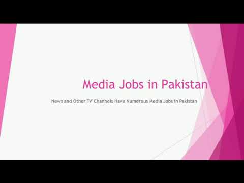 Job Oppertunities in Pakistan TV Channels, Careers in Media - YouTube