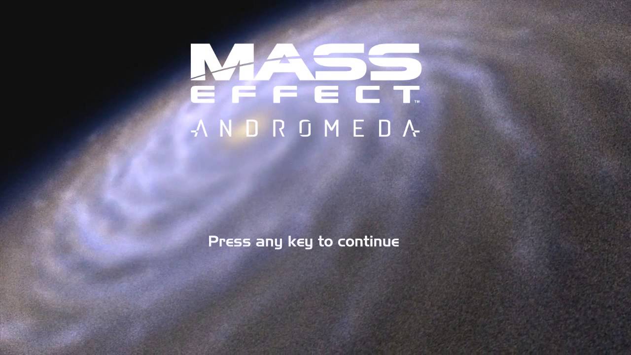 Mass Effect Andromeda Start Screen - YouTube
