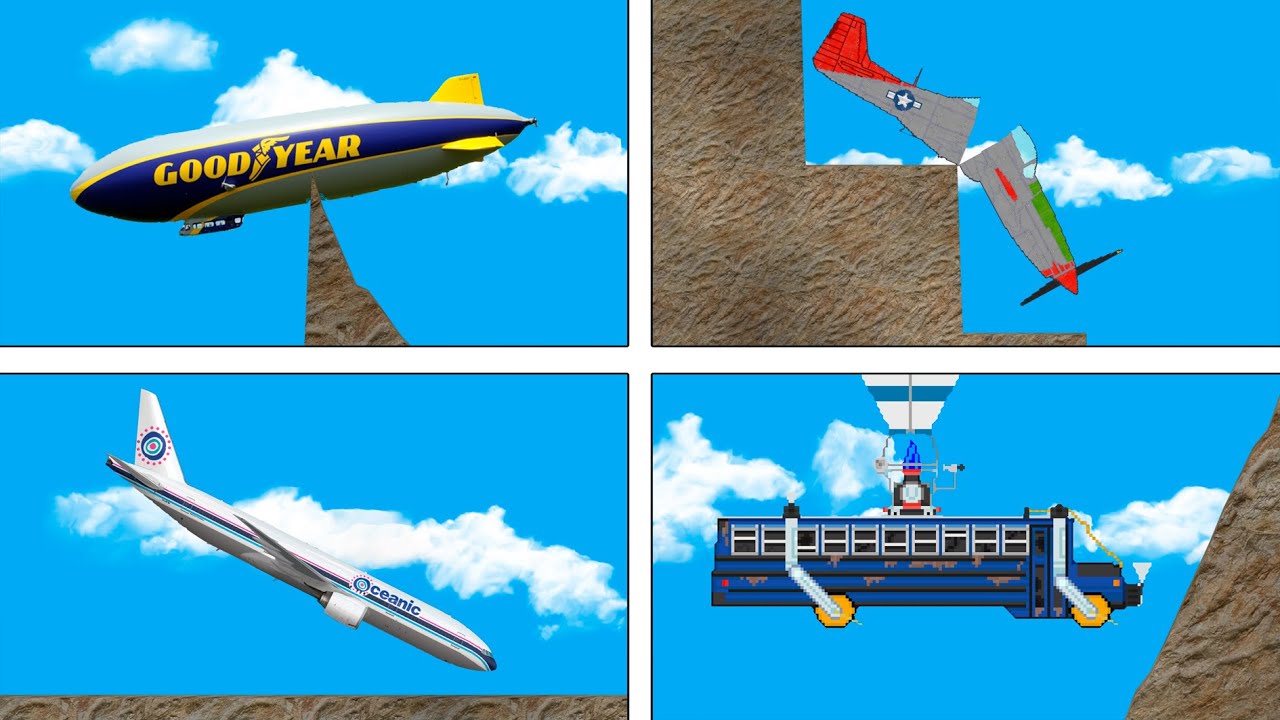 Epic Plane Crashes in Floating Sandbox! - YouTube