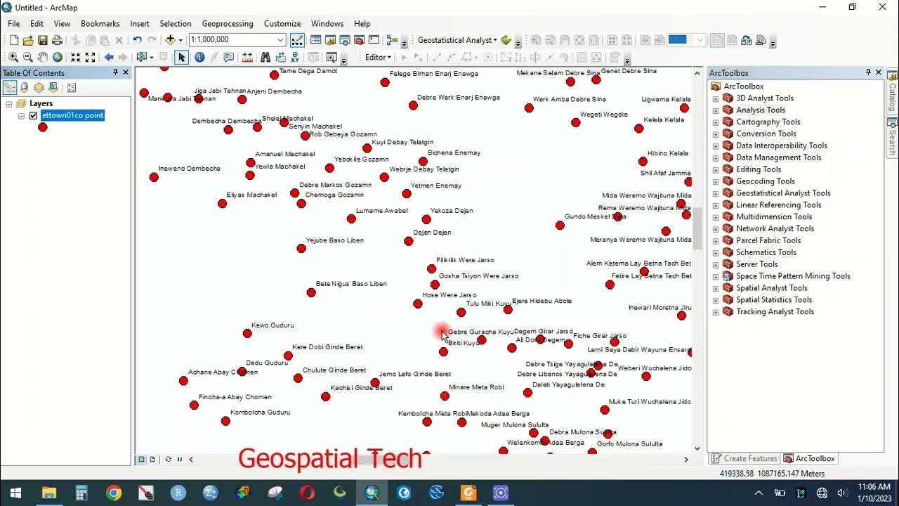 Introduction to Arc GIS for beginners p3 የ Arc GIS አጠቃቀም ለጀማሪዎች ክፍል 3 ...