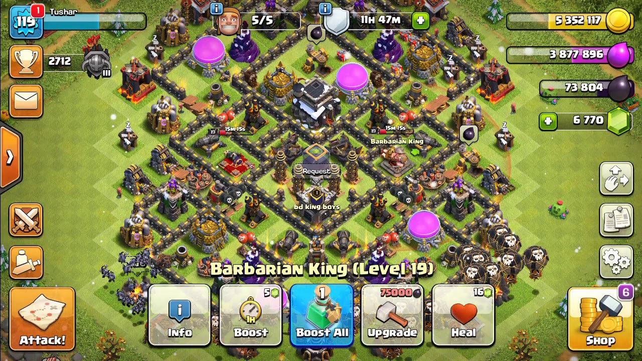 CLASH OF CLANS TH9 LAVALOON BEST ATTACK STRATEGY - YouTube