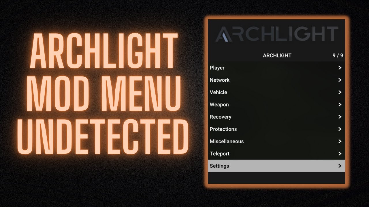 ARCHLIGHT MOD MENU SHOWCASE - YouTube