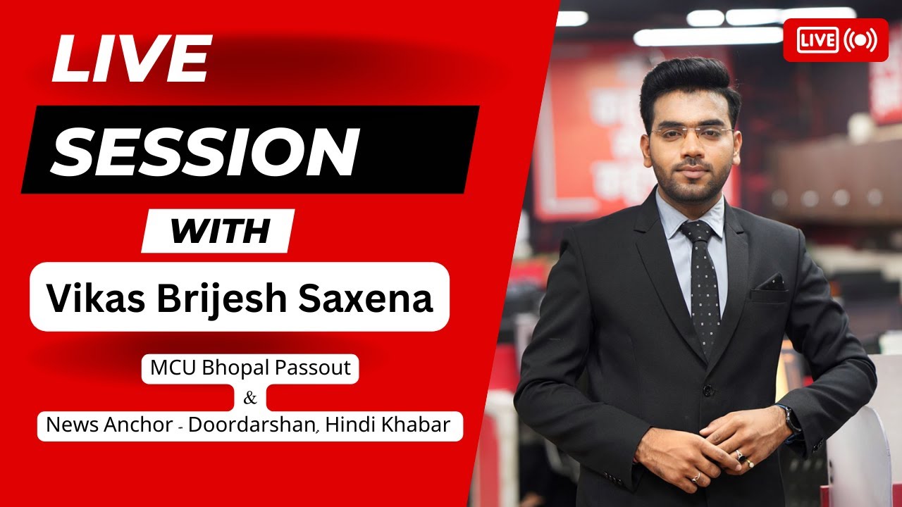 Live Session with Vikas Saxena on Anchoring career - YouTube